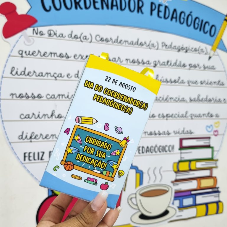DIA DO COORDENADOR PEDAGÓGICO – PAINEL E SACOLINHA – Atividades Educativas Tio Edy & Tia Anne