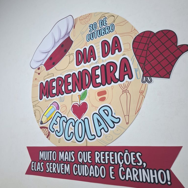 DIA DA MERENDEIRA ESCOLAR – PAINEL E LEMBRANCINHA – Atividades Educativas Tio Edy & Tia Anne